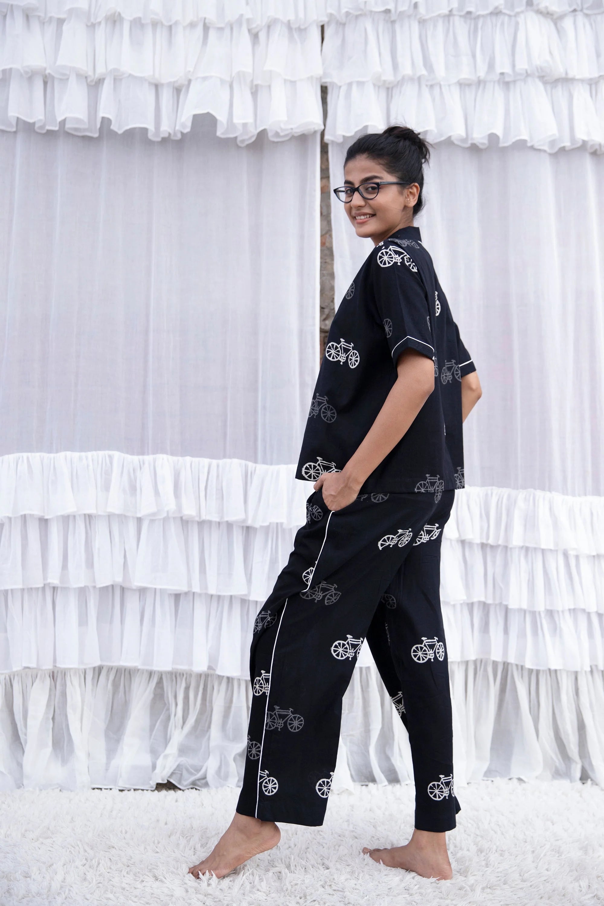 Cycle Day Black Jama Set – Reet Lifestyle